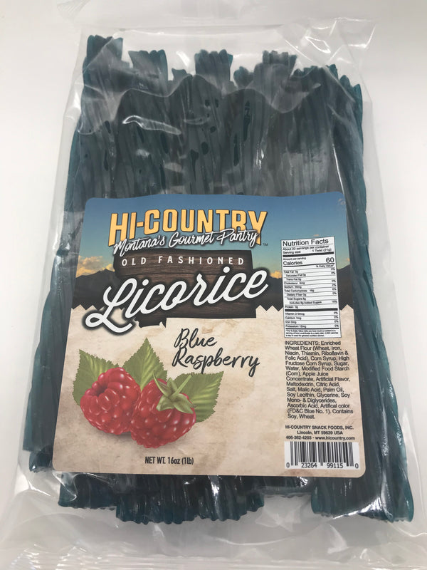 Blue Raspberry Licorice Whips | Made In Montana - Hi-Country Snack ...