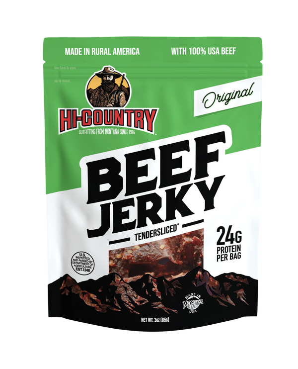 Original Beef Jerky - 100% US Beef - Hi-Country Montana Jerky - Hi ...