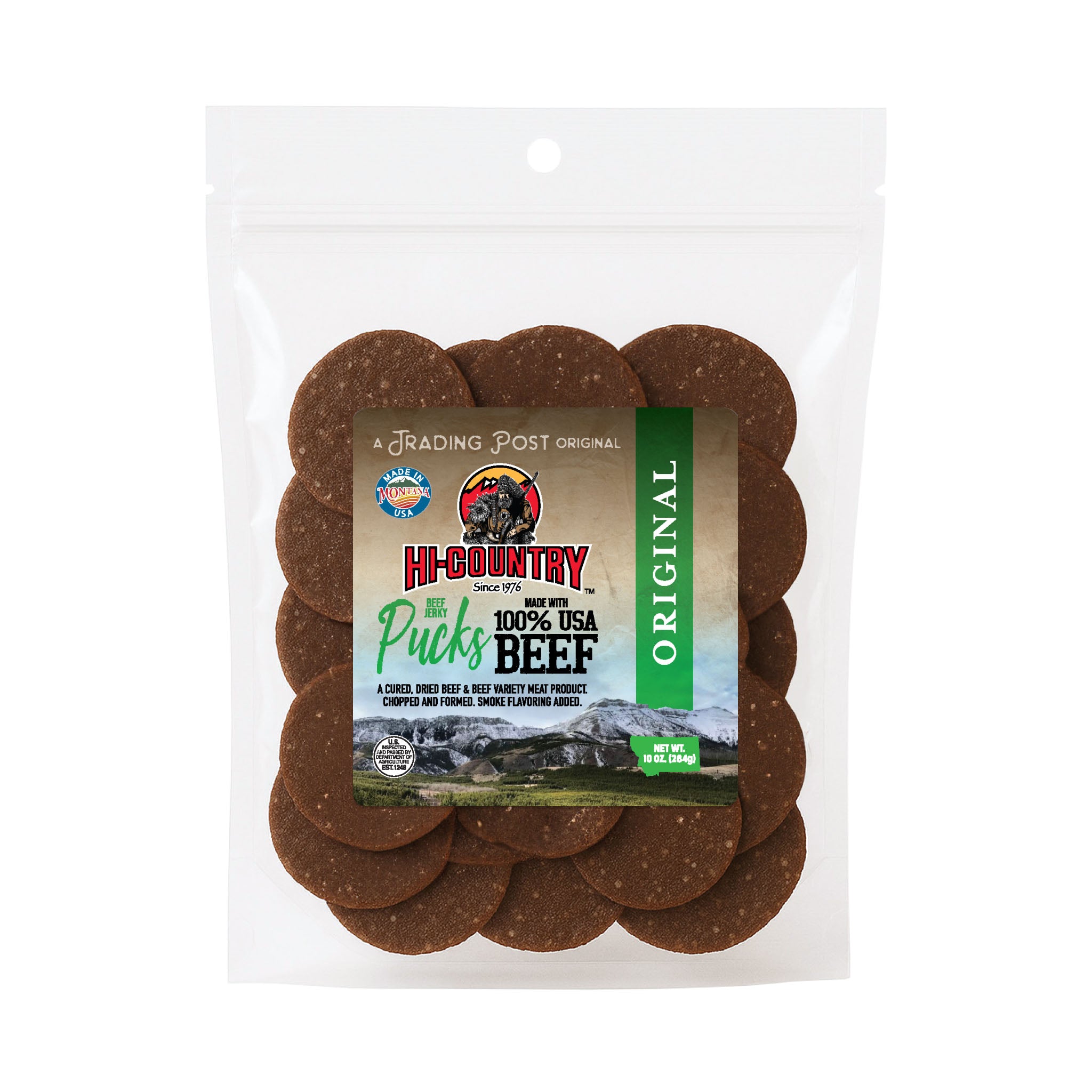 Hi-Country Beef Pucks | Chopped & Formed Meat Snacks | Made In Montana ...